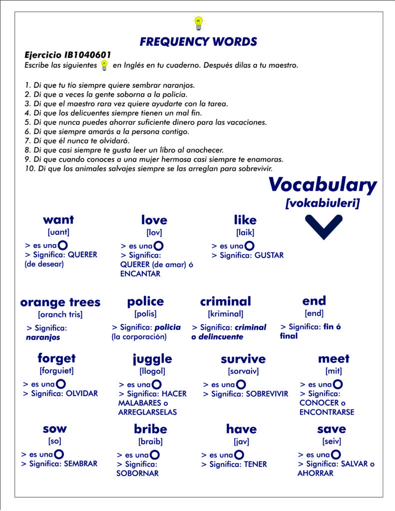 FREQUENCY WORDS IDEAS | Know How